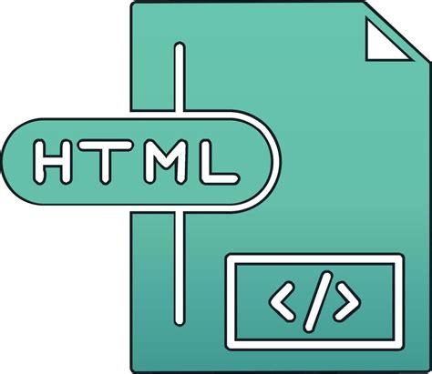 Html File Vector Icon 36814522 Vector Art At Vecteezy