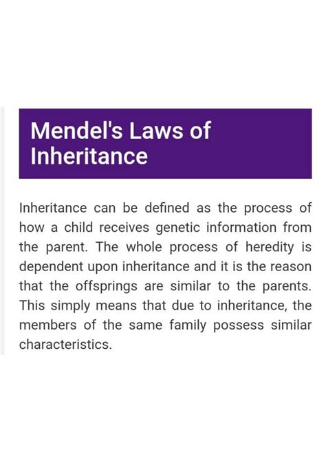 Solution Mendelian Inheritance And Mendel`s Laws Of Inheritance Notes