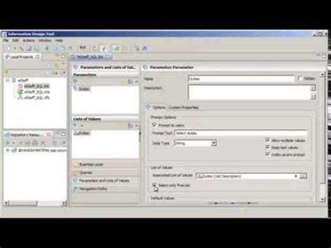 Sap Business Objects Information Design Tool Tutorial Rangproxy