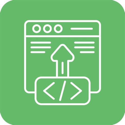 Code Deployment Line Round Corner Background Icons 14641597 Vector Art