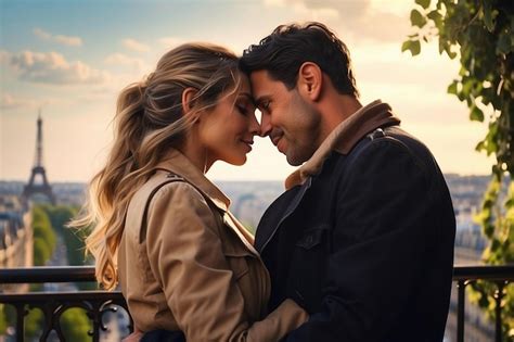 Romantic Kiss In Paris Psd High Quality Free Psd Templates For