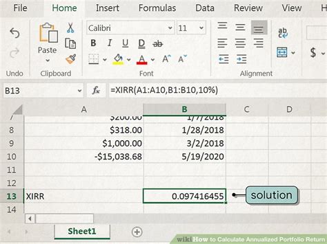 How To Calculate Annualized Portfolio Return 10 Steps