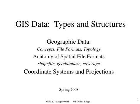 Ppt Gis Data Types And Structures Powerpoint Presentation Free Download Id502560