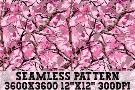 Pink Tree Camo Seamless Pattern Graphic By Dirty South Graphics Creative Fabrica