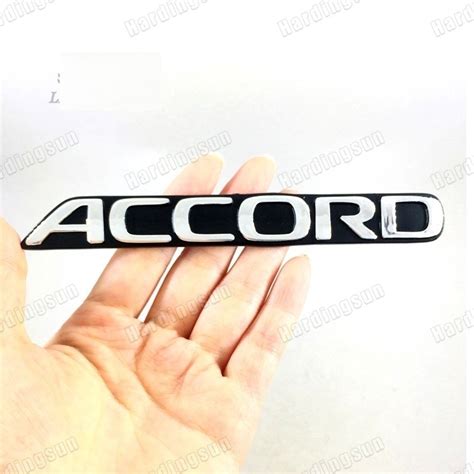 1 X Abs Accord Letter โลโก้รถ Auto Trunk ฝาปิดสัญลักษณ์ป้ายสติกเกอร์รูปลอกสําหรับ Honda Accord