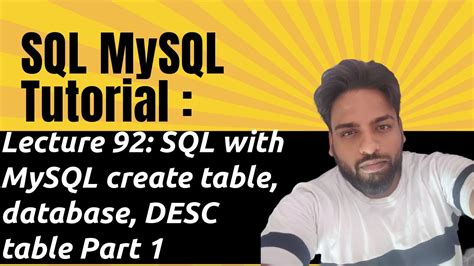92 Mysql Create Table Database Descibe Table Field Part 1 Youtube