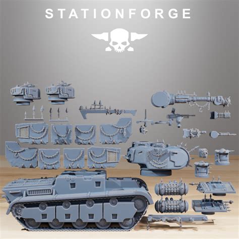 3d Printable Grimguard Heavy Tank Corrupted Conversion Kit By Station Forge