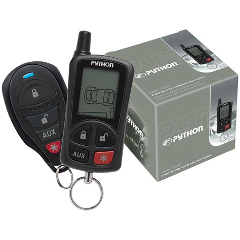 Python 5305p 5305p 2 Way Lcd Security And Remote Start System With 25 Mile Range And 2 Remotes