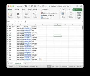 How To Convert Excel Xlsx To Vcard Vcf File