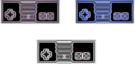 NES Style Neon Controller OpenGameArt Org