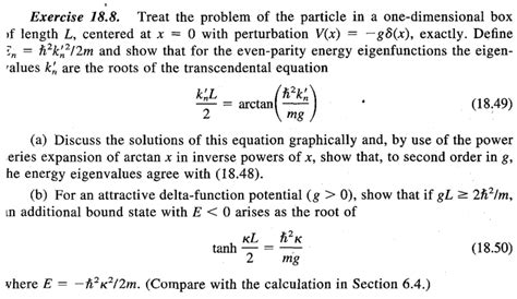 Solved Exercise 188 Treat The Problem Of The Particle In A