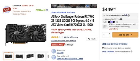 Amd Radeon Rx 7700 Xt Now As Low As 399 Techpowerup