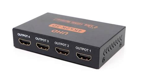 Сплиттер телевизионный 4K HDMI 1x4 порта разветвитель. Сплитер для тв ...