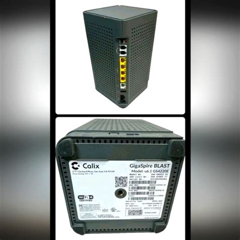 Computers Laptops And Parts Calix Gigaspire Blast U61 Gs422e 10005413 Wifi6 Gigabit Router No