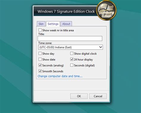 Windows 7 Signature Edition Clock Windows 10 Gadget Win10Gadgets