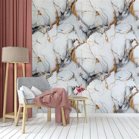 Jual Sticker Wallpaper Foam Dinding Motif Marmer Pvc Sticker Dinding