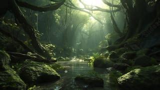 Forest Woods Plants Creek Powerpoint Background For Free Download Slidesdocs