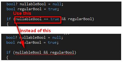 C Check If A Nullable Bool Is True Makolyte