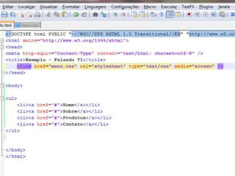 Tutorial Como Fazer Um Menu Simples CSS YouTube