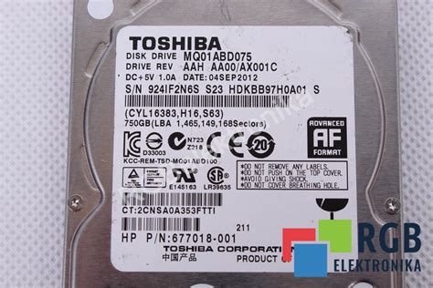 TOSHIBA MQ01ABD075 warranty up to 24 months | express shipping ⚡ | RGB ...