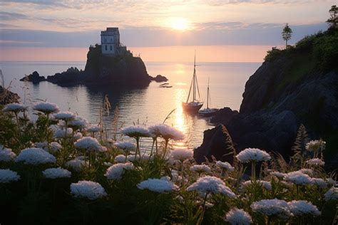 언덕 위의 꽃 꽃들 언덕 초록 Png 일러스트 및 Psd 이미지 무료 다운로드 Pngtree