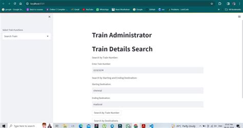 railway reservation system using streamlit project in python with source code and report
