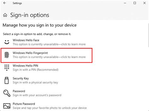 How To Fix Windows Fingerprint Recognition Currently Unavailable