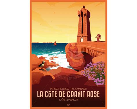 Poster Doz The Pink Granite Coast Brittany