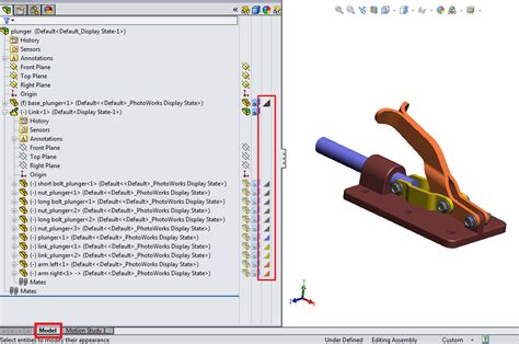 How To Remove Appearance In A SOLIDWORKS Motion Study