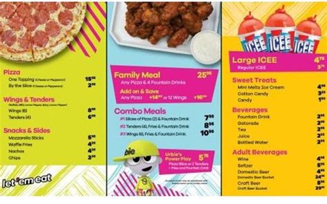 Cafe Menu By Urban Air Trampoline And Adventure Park In Spring Tx
