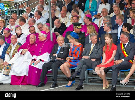 Tongeren Belgium 3rd July 2016 King Filip Queen Mathilde And Crown Princess Elisabeth King