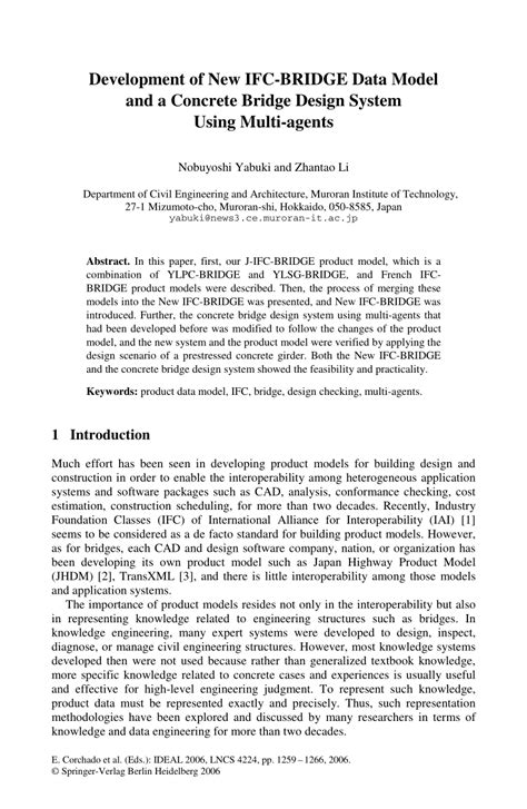 Pdf Development Of New Ifc Bridge Data Model And A Concrete Bridge Design System Using Multi