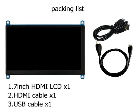 7 Inch Raspberry Pi Touch Screen Display 1024x600 Ips
