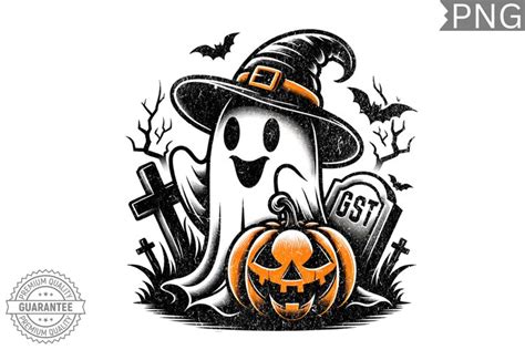 Halloween Ghost Sublimation Design