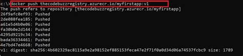 Azure Cli Push A Container To Azure Private Registry Thecodebuzz