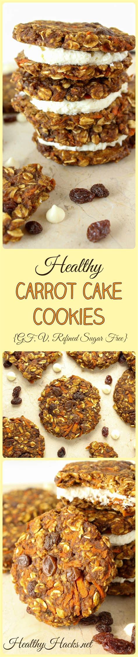 Healthy Carrot Cake Cookies