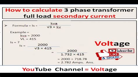 Rated Current Calculation Transformer At Milla Levi Blog