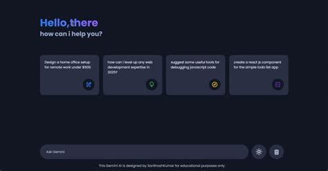 Webdevelopment Ai Javascript Geminiai Innovation Santhosh Kumar G