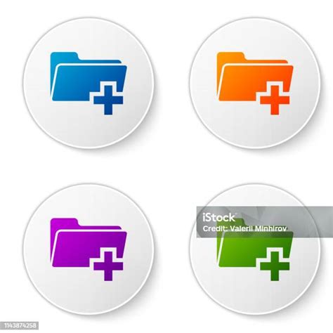 color add new folder icon isolated on white background new folder file