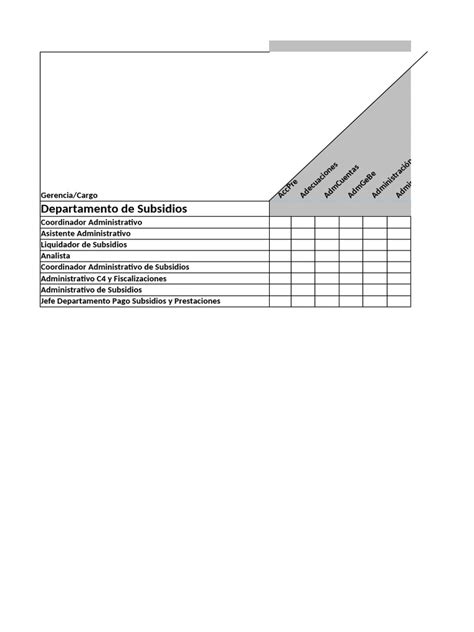 Matriz Subsidios Pdf