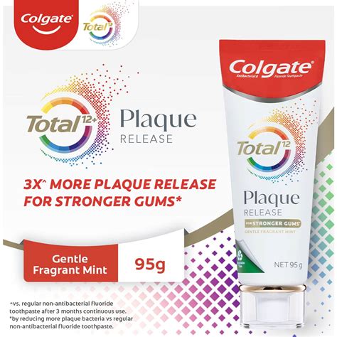 Colgate Plaque Release Toothpaste Total Fragrant Mint 95g Woolworths