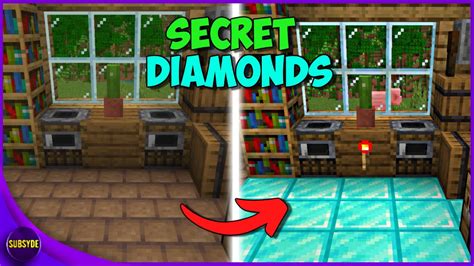 Top 4 Secret Ways To Hide Your Diamonds In Minecraft Youtube
