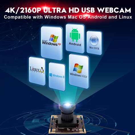 ELP Wide Angle No Distortion USB Camera Module K CMOS IMX Mjpeg Fps High Speed