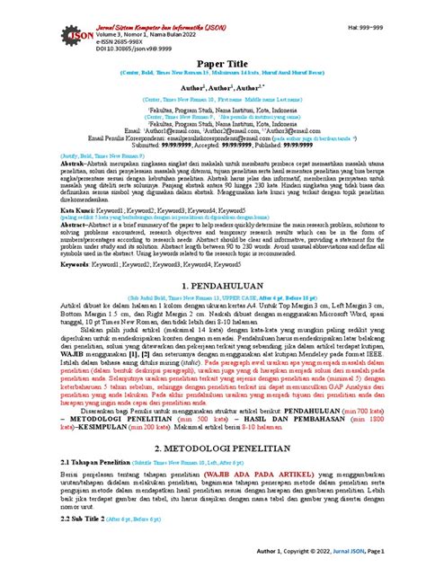 Template Json 2021 Pdf