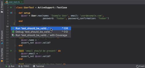 Running Tests In Rubymine Overview And Improvements The Rubymine Blog