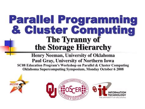 Ppt Parallel Programming And Cluster Computing The Tyranny Of The Storage Hierarchy Powerpoint