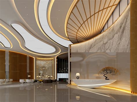 고급 호텔 로비 및 리셉션의 3d 렌더링 사진 Unsplash의 로비 이미지