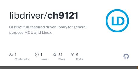 GitHub Libdriver Ch CH Full Featured Driver Library For General Purpose MCU And Linux
