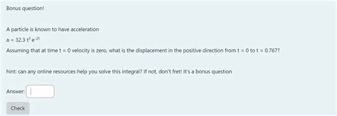 This Question Can T Be Solved By Integrating On An Chegg