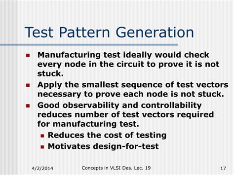 Ppt 332479 Concepts In Vlsi Design Lecture 19 Introduction To Testing Powerpoint Presentation